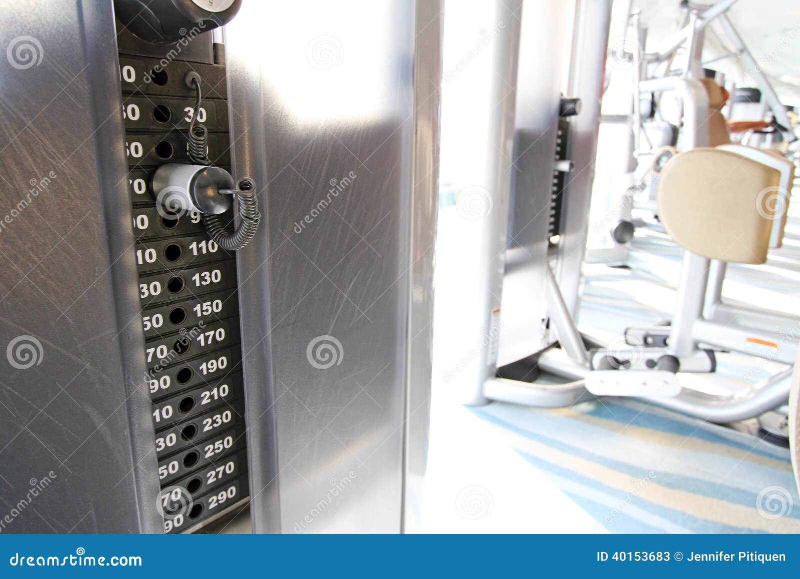Weights Machine stock image. Image of heavy, work, selection - 40153683