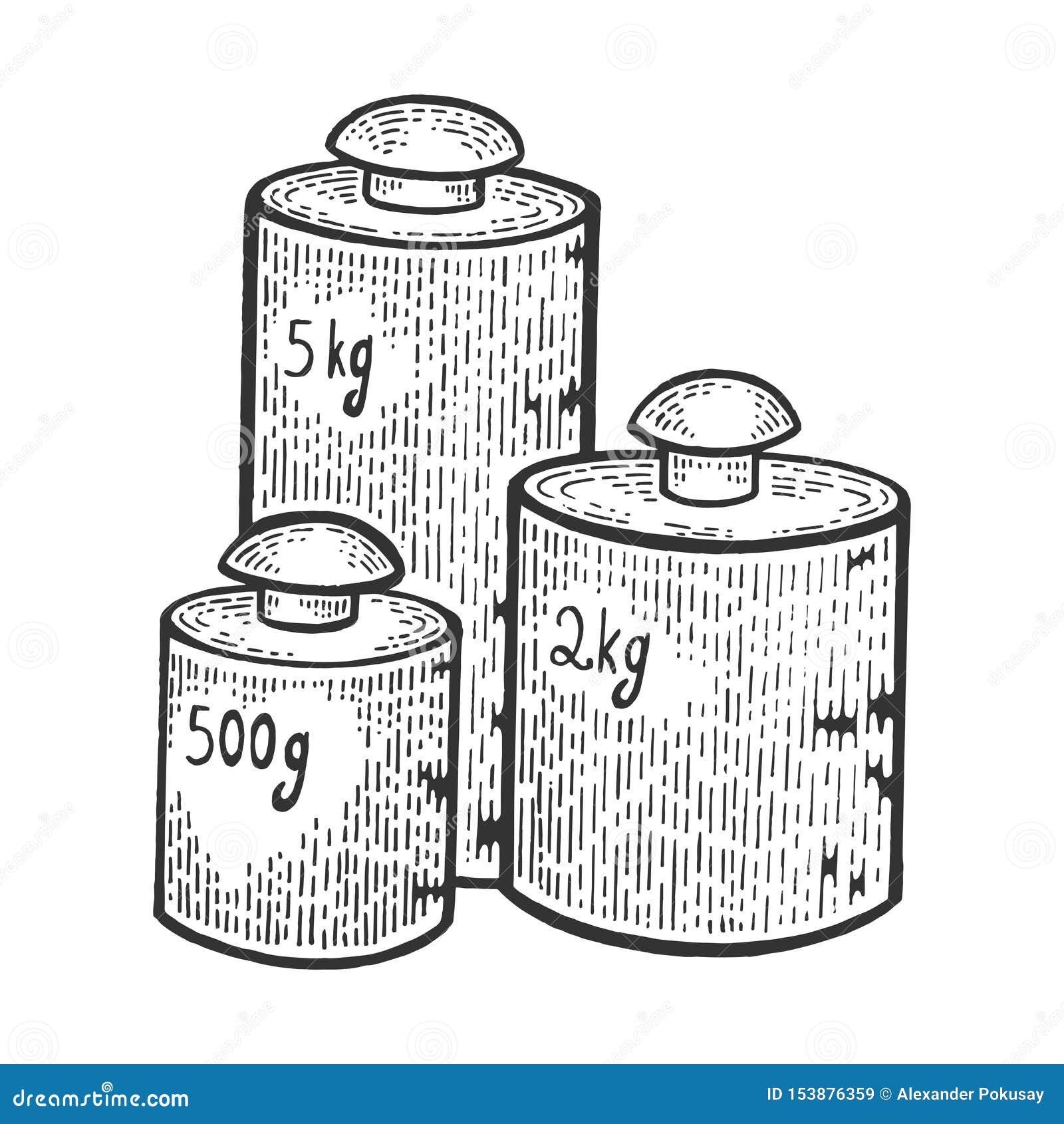 Weights for Scales Sketch Engraving Vector Stock Vector - Illustration ...