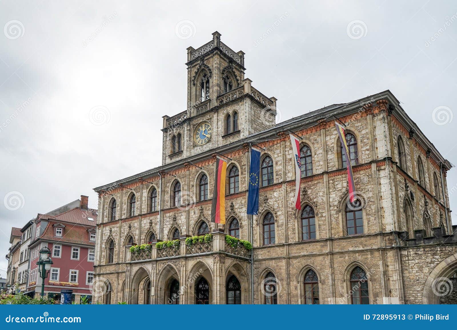 WEIMAR, GERMANY/EUROPE - SEPTEMBER 14 : View of the Town Hall in ...