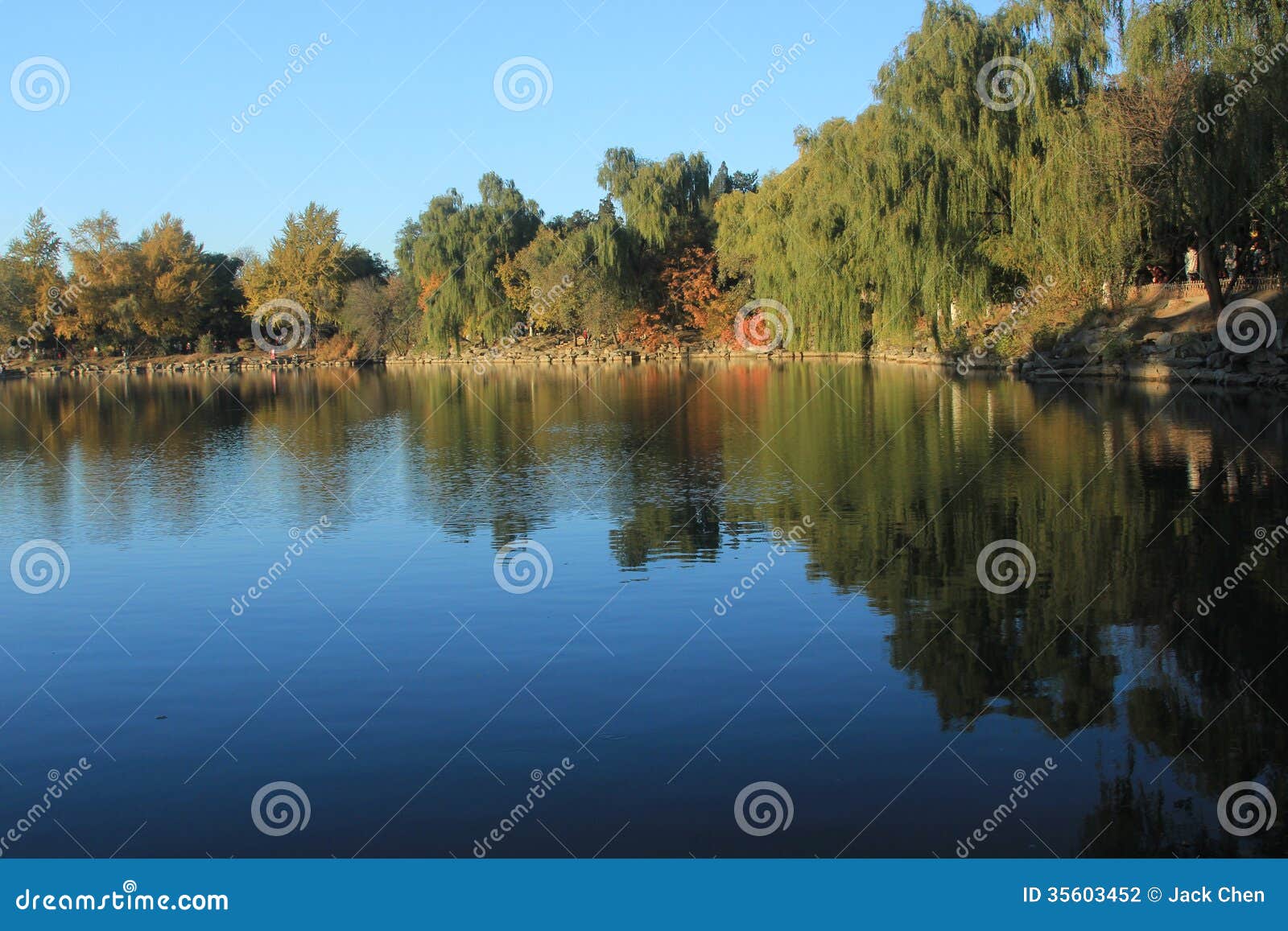 Weiming Lake in Peking University Stock Photo - Image of peking ...