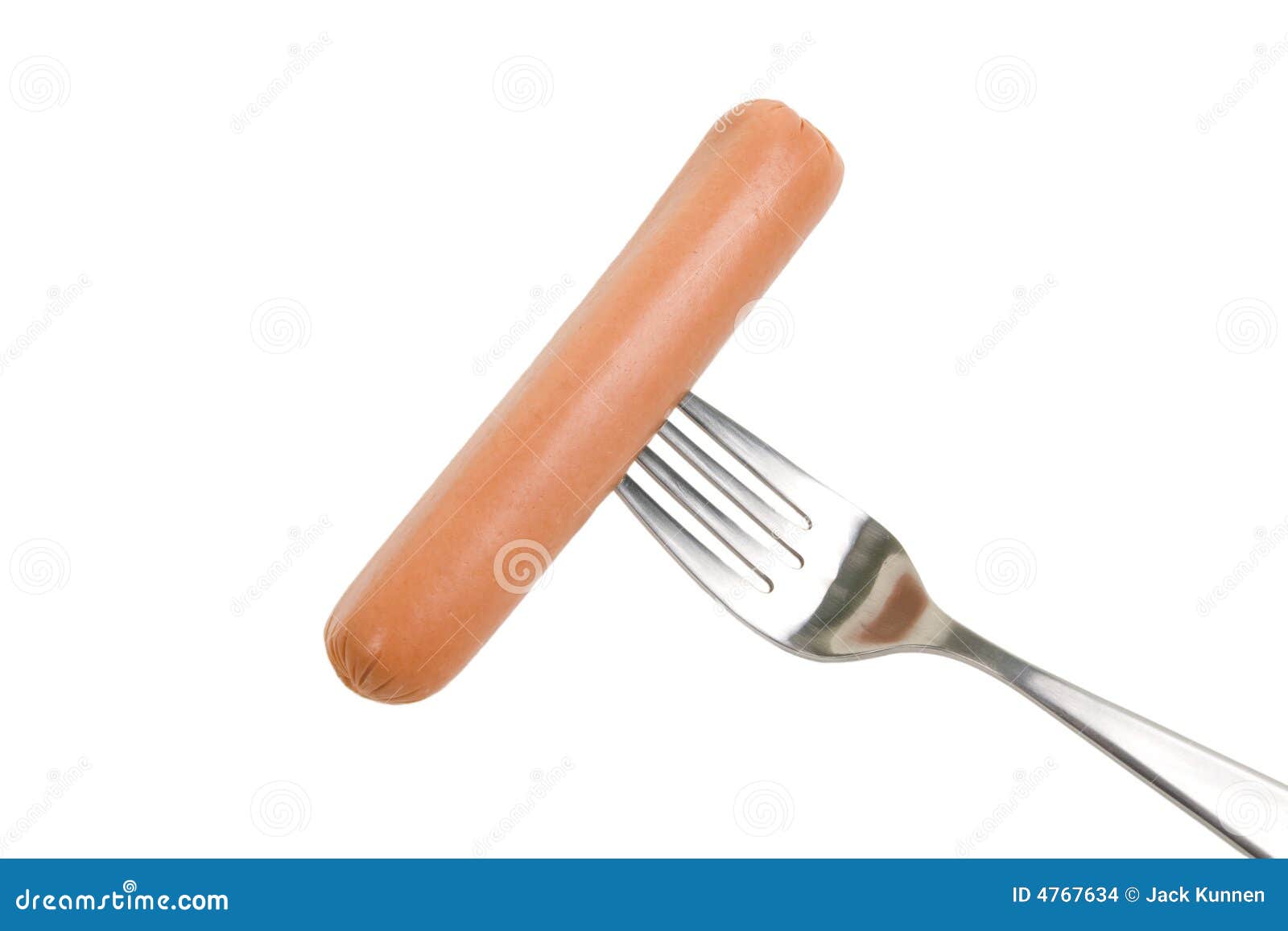 Weiner on a fork stock photo. Image of dinner, dogs, utensil - 4767634
