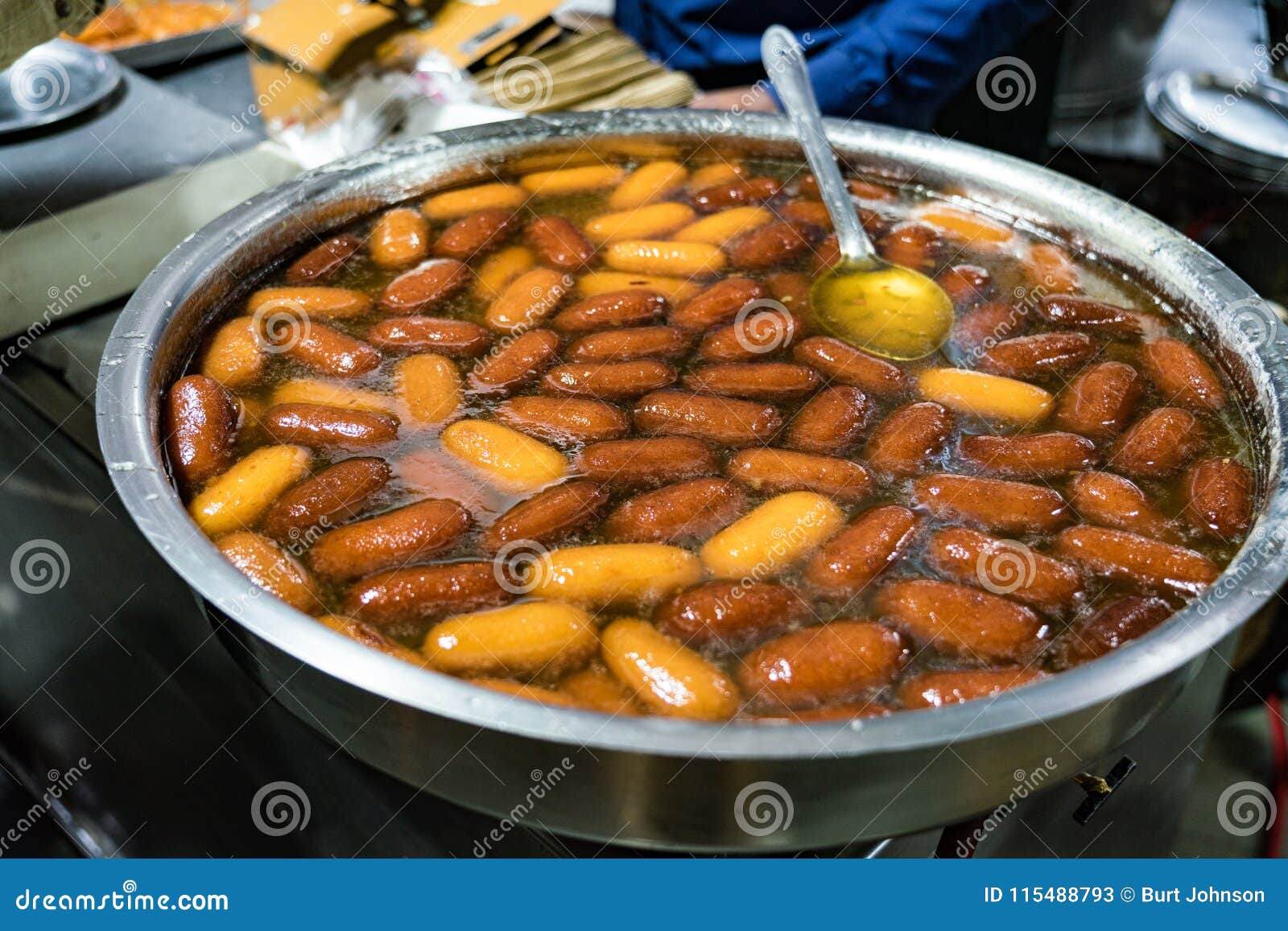 Weiners boiling for dinner stock image. Image of grilled - 115488793