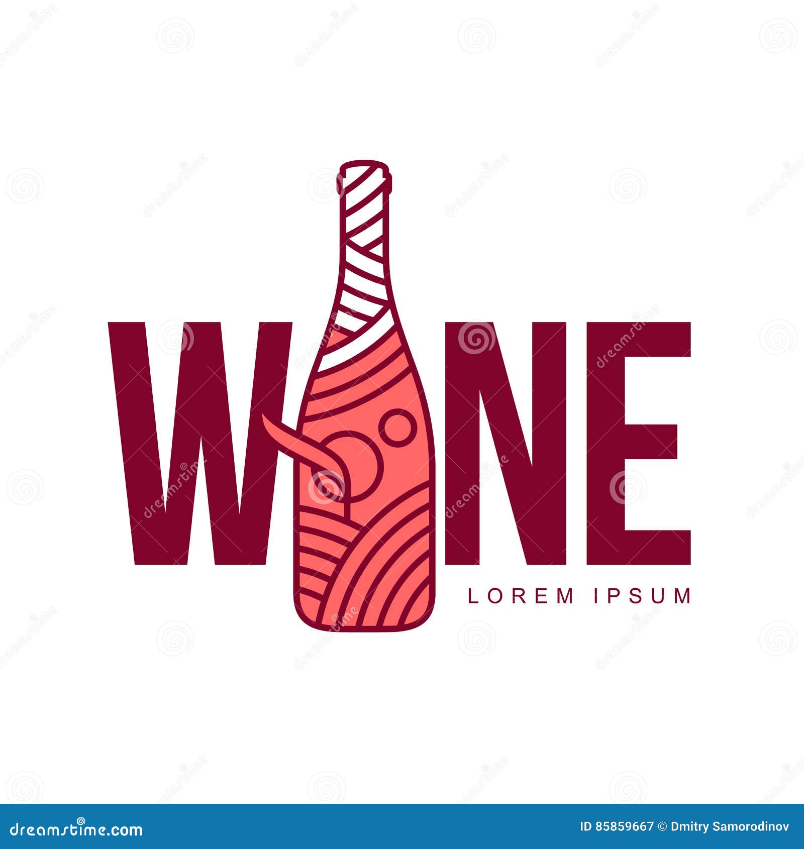 Weinlogoschablonen stock abbildung. Illustration von idee - 85859667
