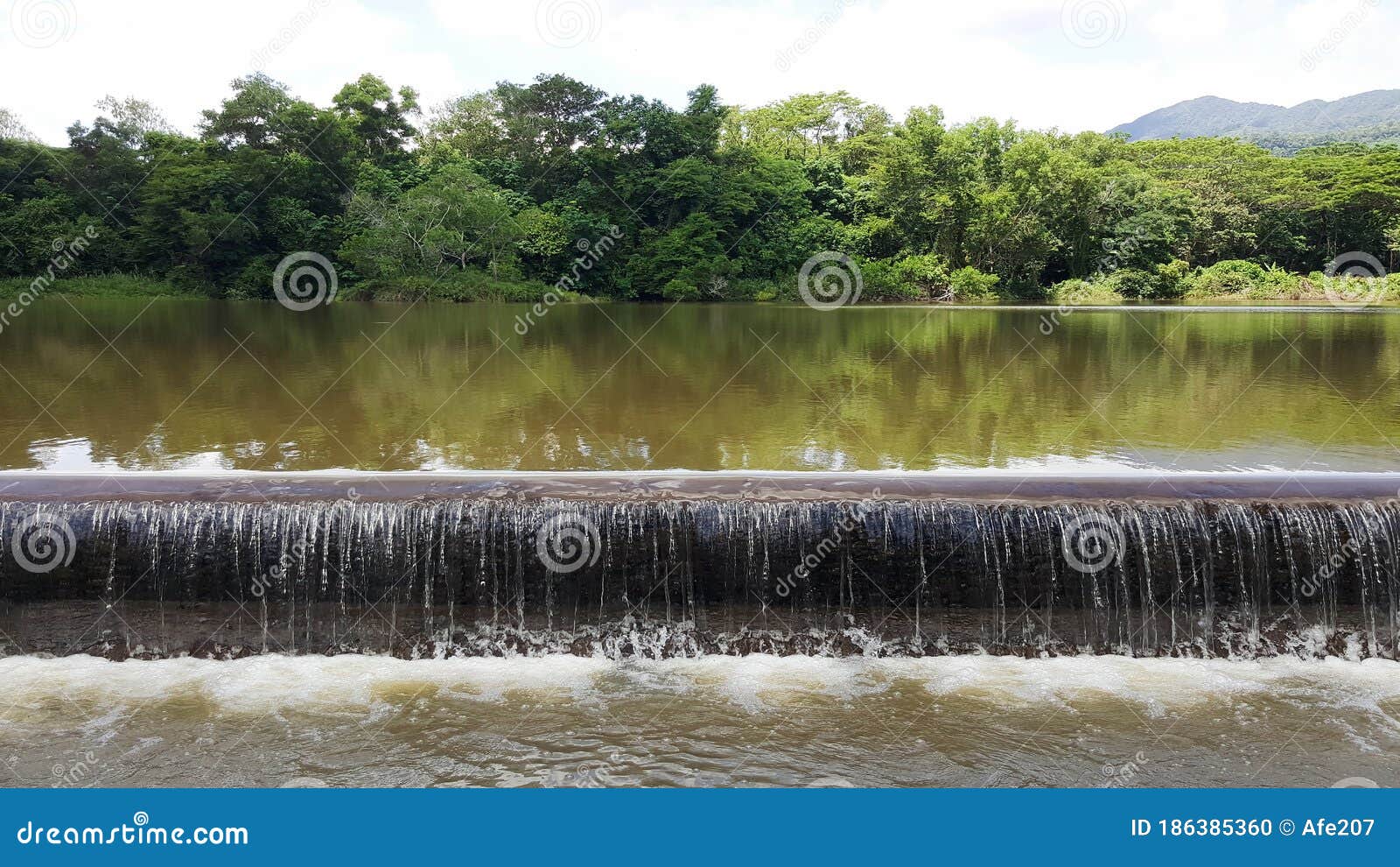 Weir, Check Dam at Canal Thailand Stock Photo - Image of flowing ...