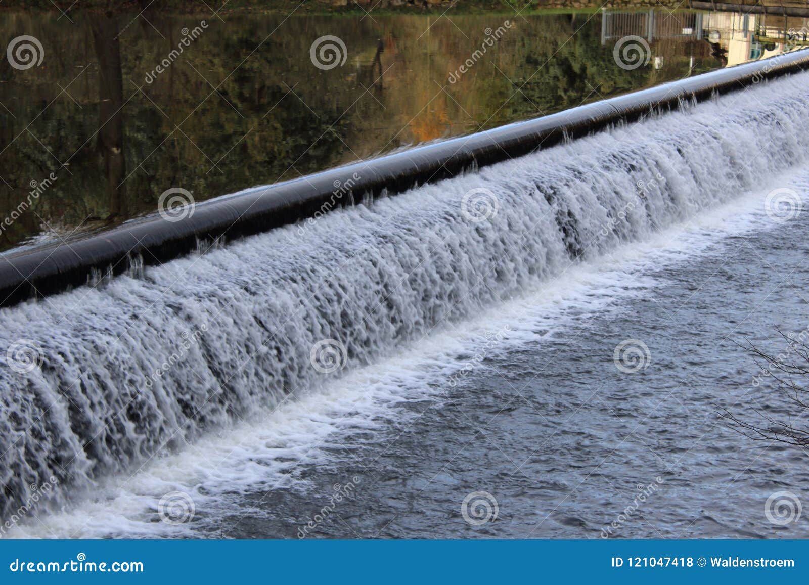 Weir on a river stock photo. Image of fall, detail, falls - 121047418