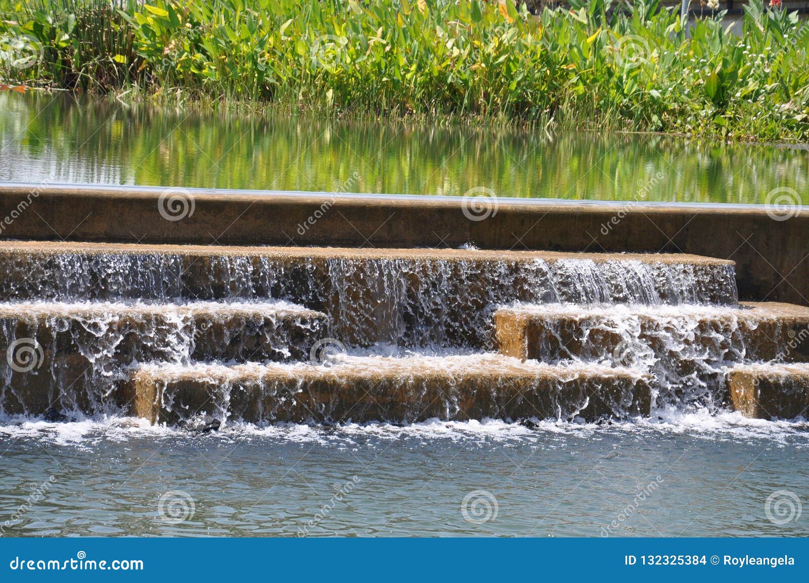 Weir style water feature stock photo. Image of nature - 132325384