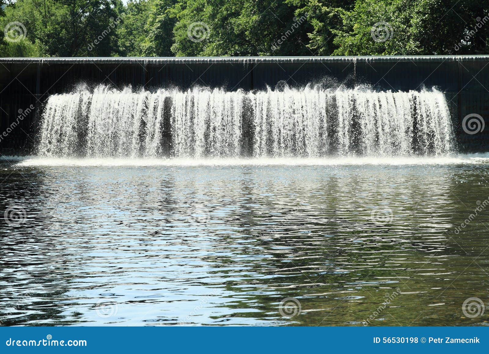 Weir stock photo. Image of embankment, current, water - 56530198
