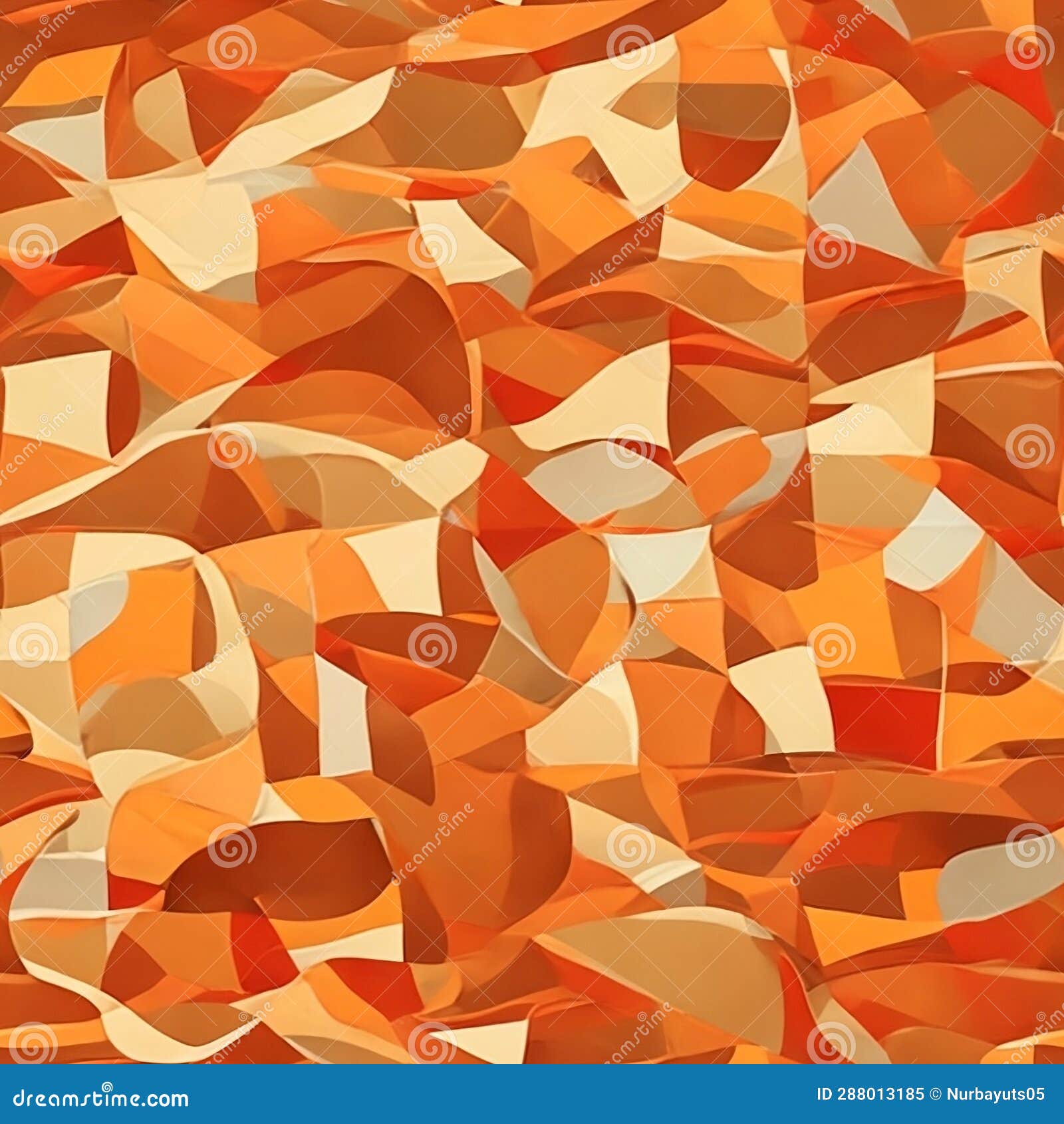 Weird Abstract Patterns with Orange Based Color Stock Illustration ...