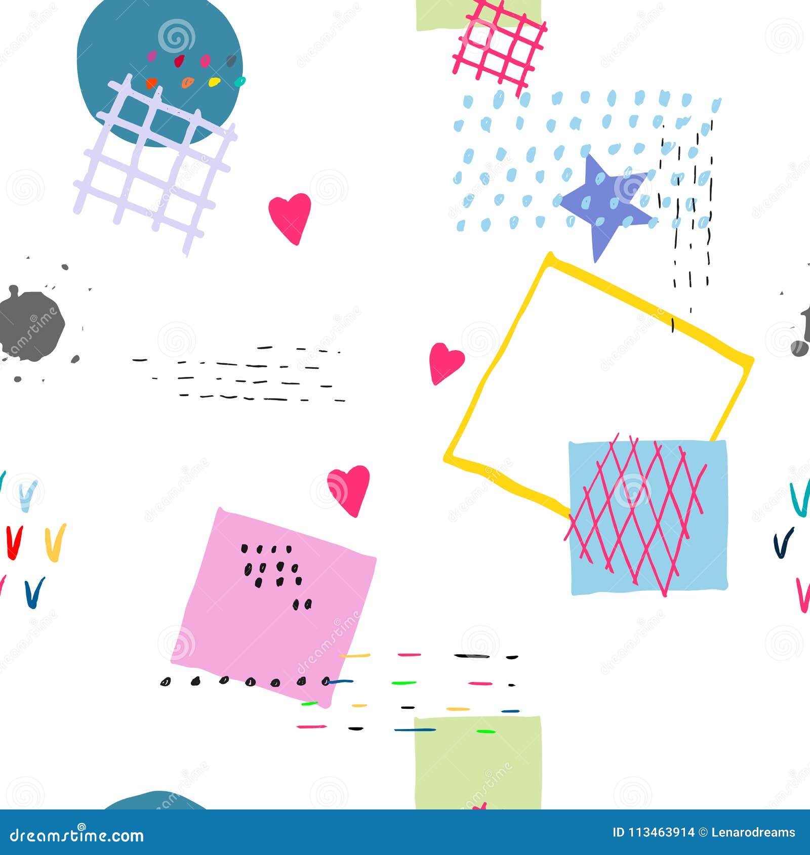 Weird Abstract Seamless Pattern Stock Vector - Illustration of pattern ...