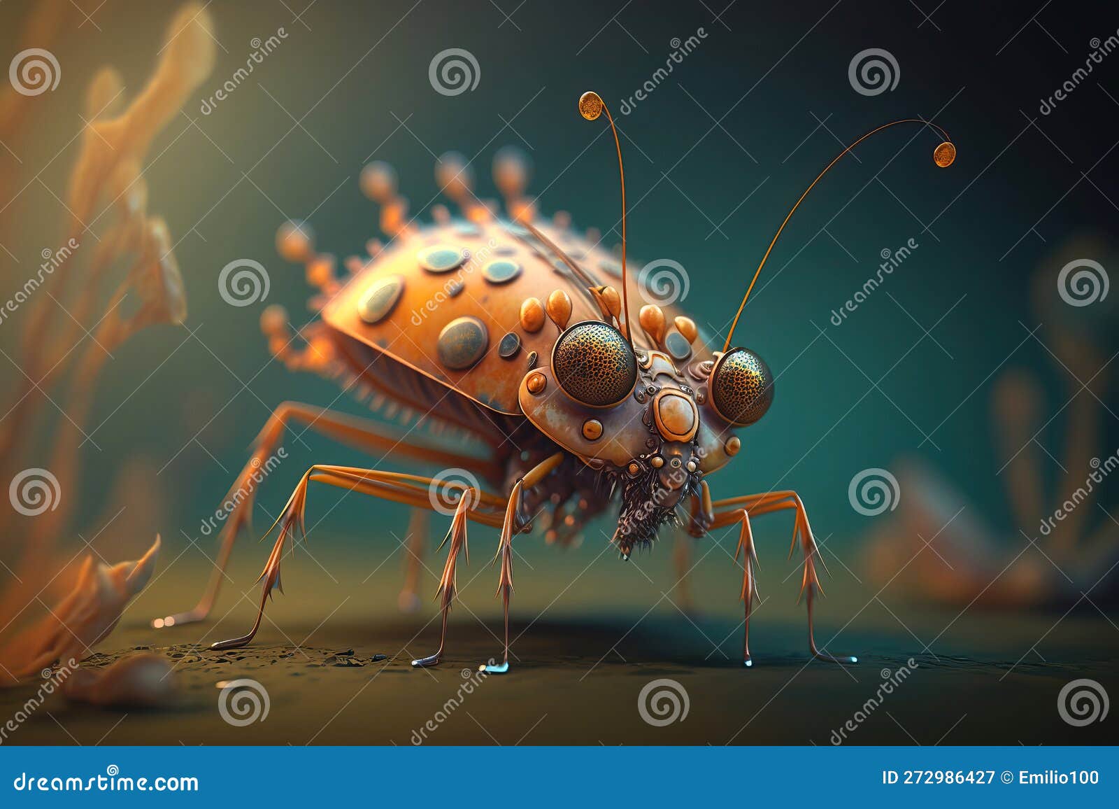 Weird Alien Insect, Fantasy Illustration Generated by AI Stock ...