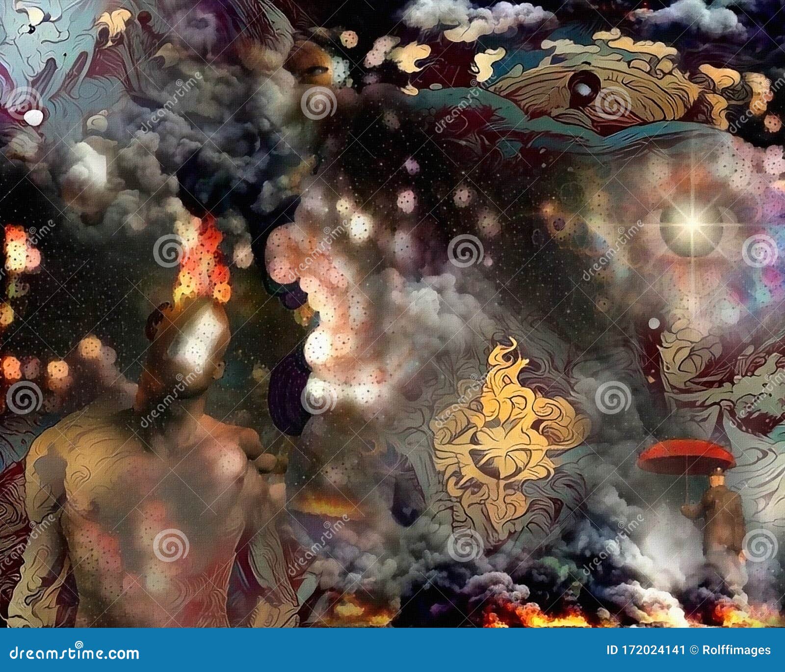 Weird dreams stock illustration. Illustration of dimension - 172024141