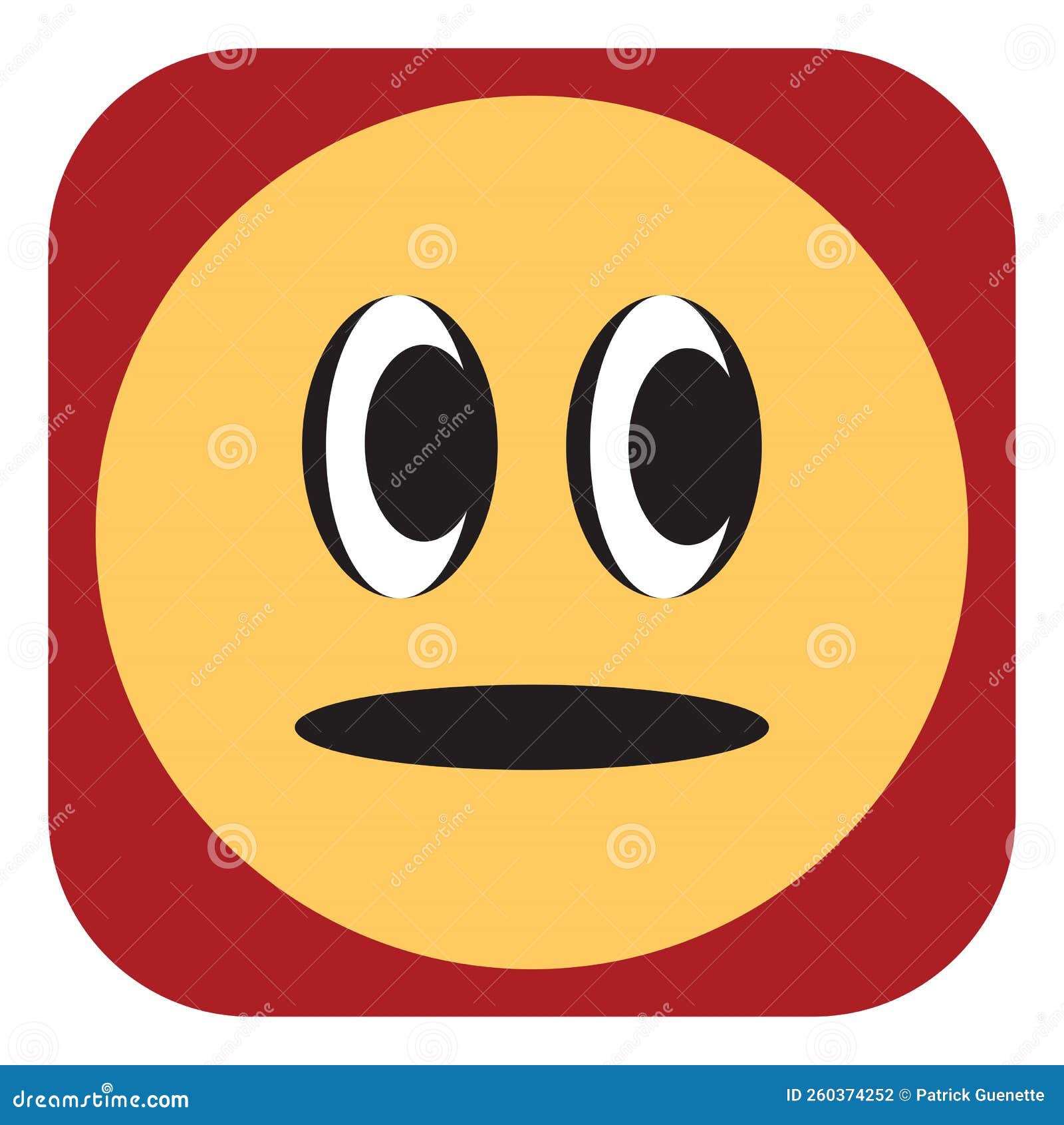 Weird emoji, icon stock vector. Illustration of weird - 260374252