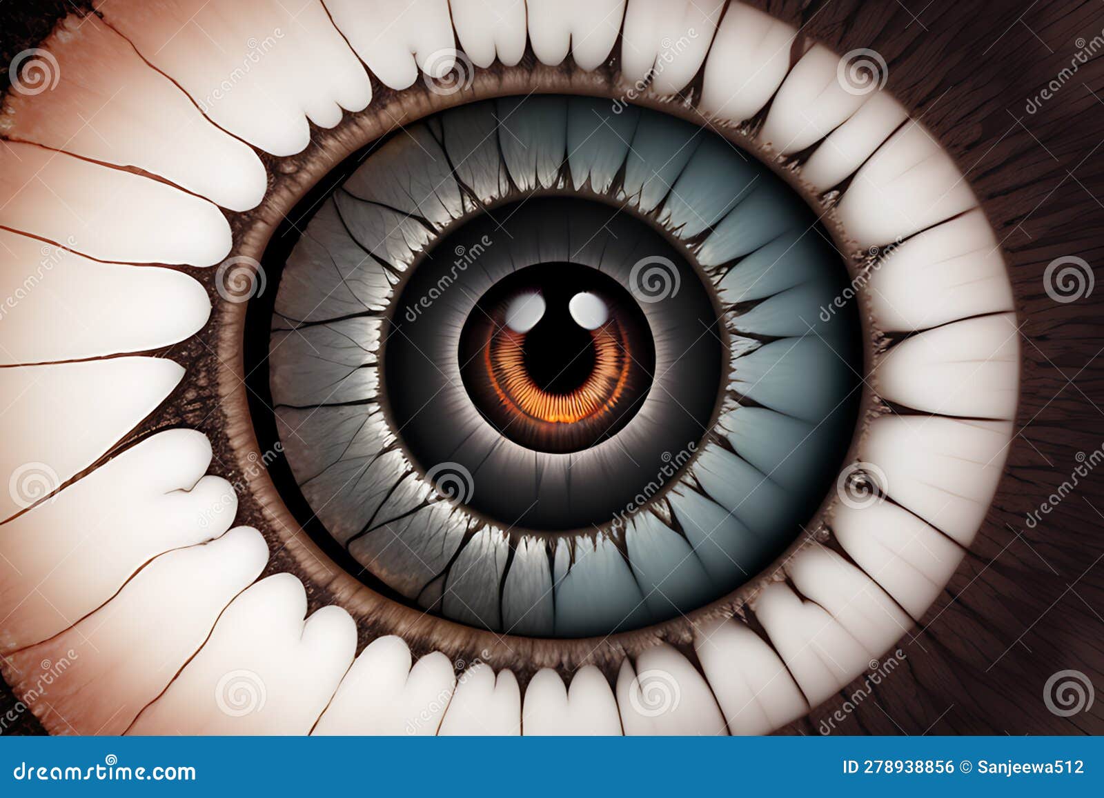 Weird eye of the world stock illustration. Illustration of iris - 278938856