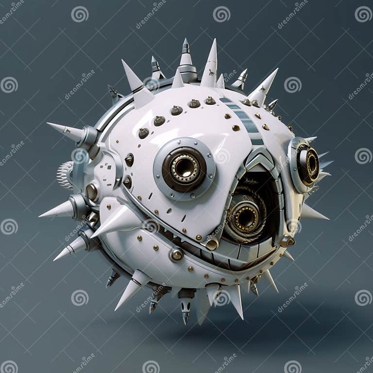 A Weird Looking Object with Spikes on it. Generative AI Image. Stock ...
