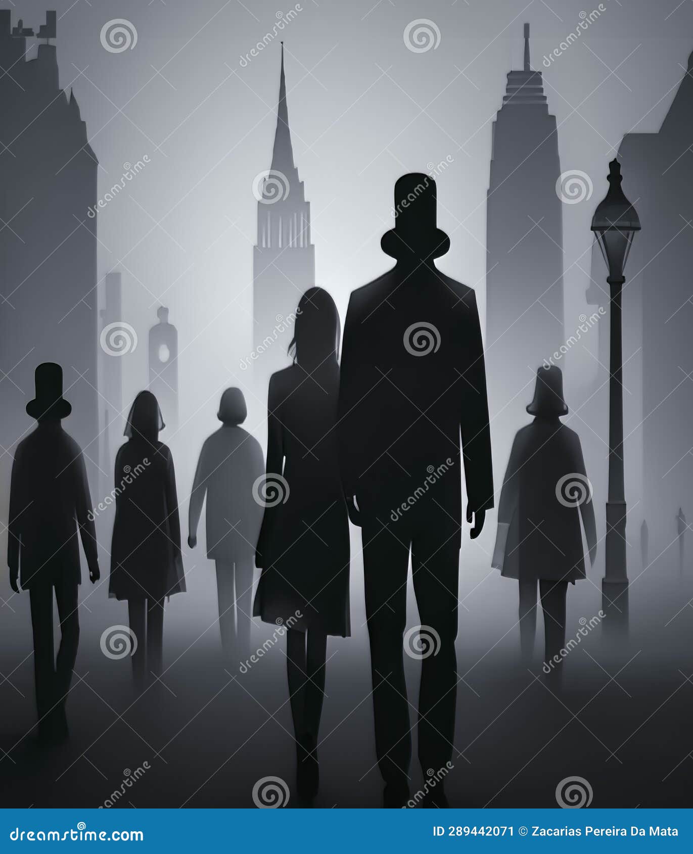 Weird people walking stock illustration. Illustration of people - 289442071