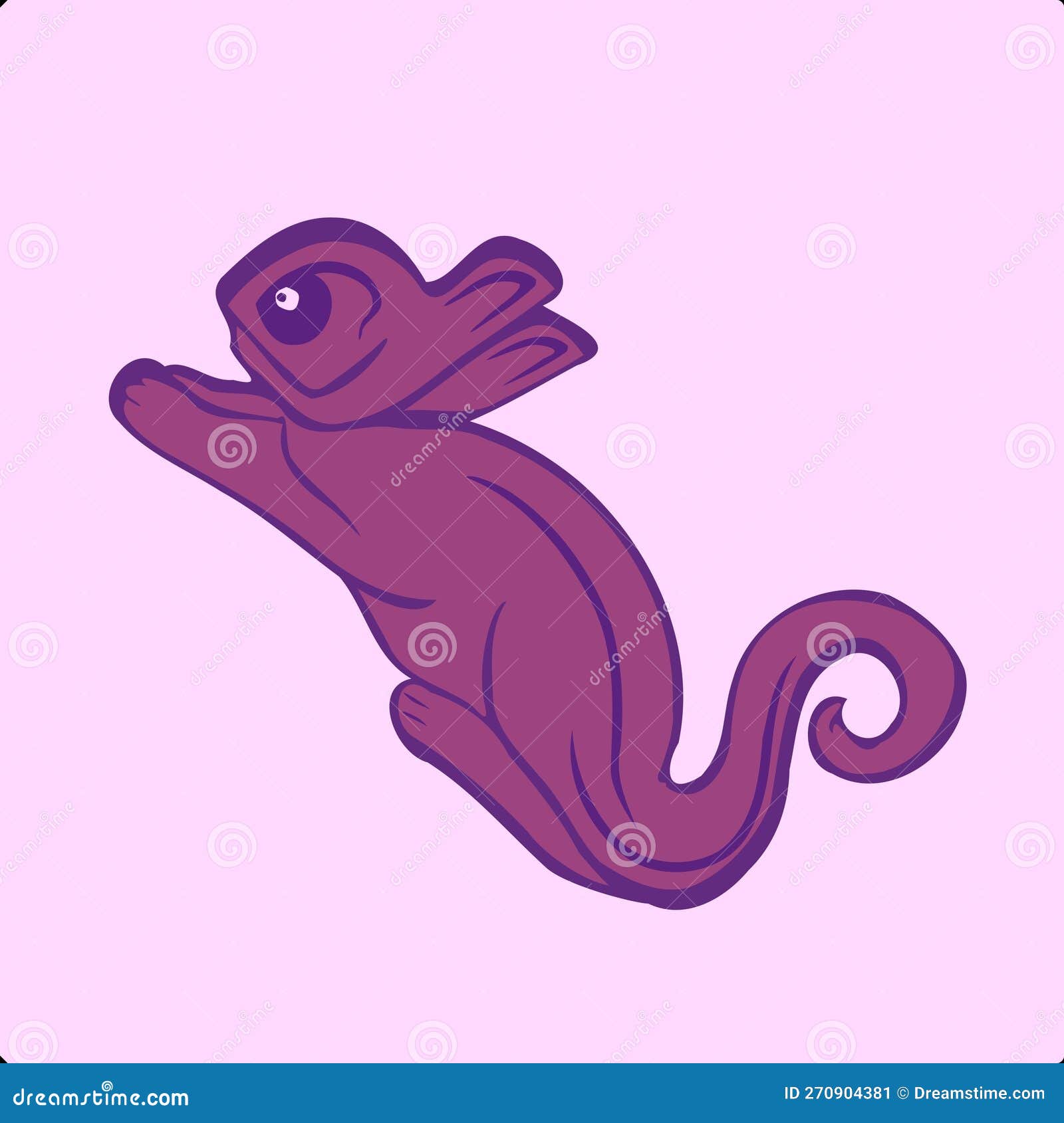 Weird Purple Animal Character Face Stock Vector - Illustration of ...