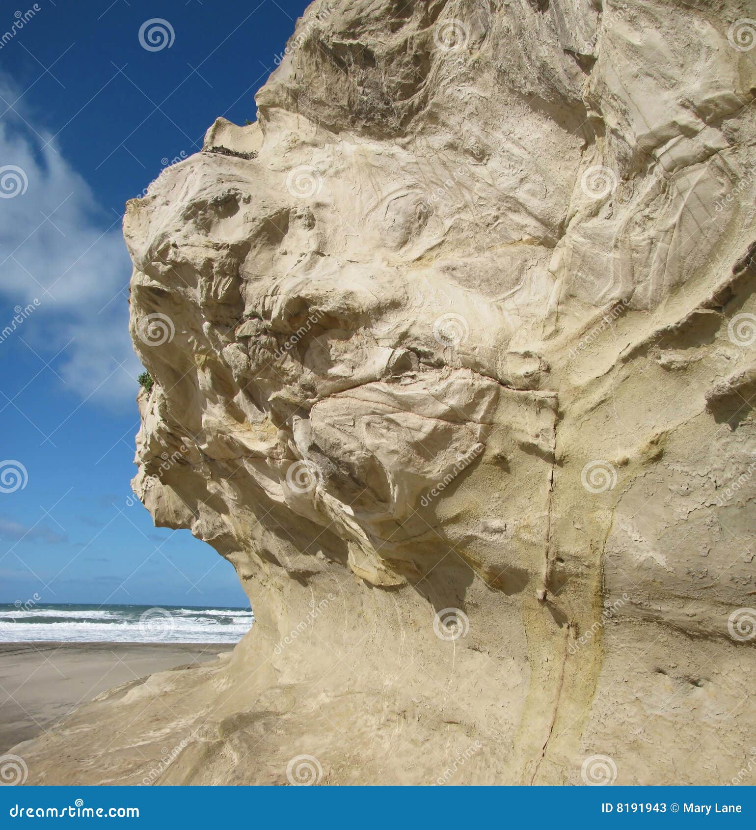 Weird Sand Cliff stock image. Image of landscape, beach - 8191943