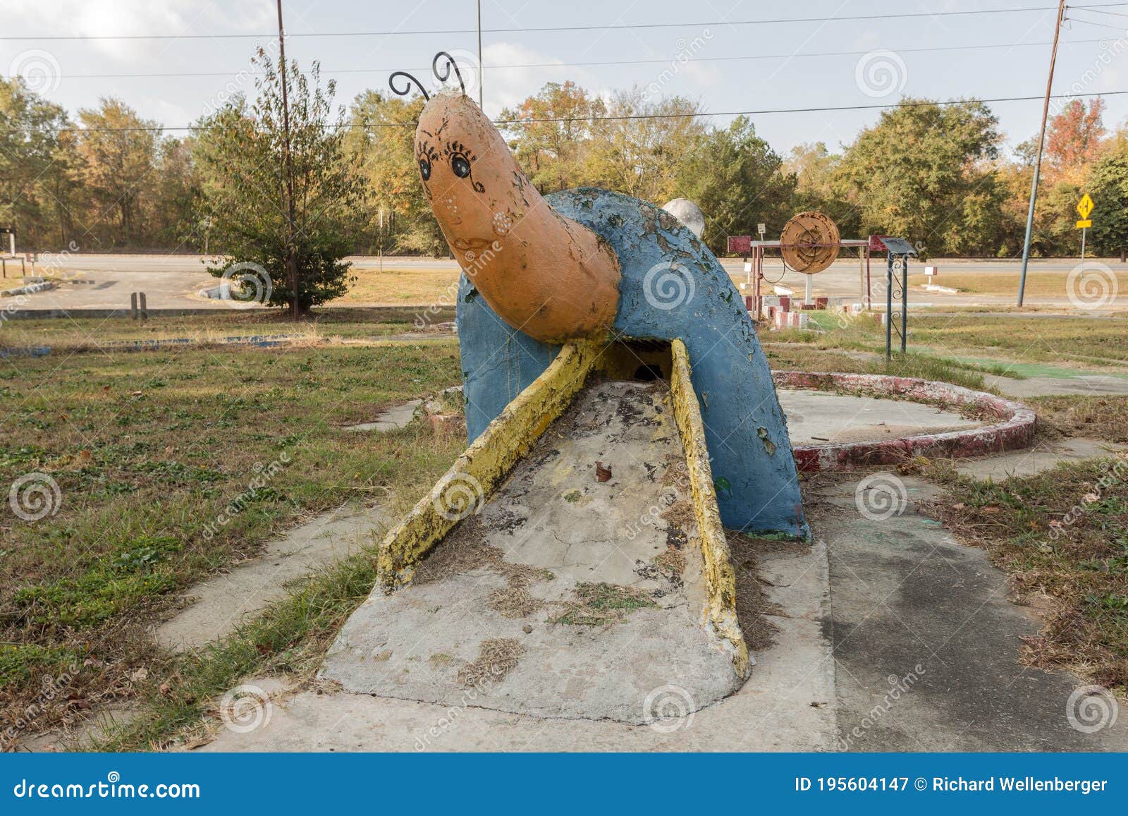 Weird Turtle Feature Left Forgotten at an Abandoned Miniature Golf ...