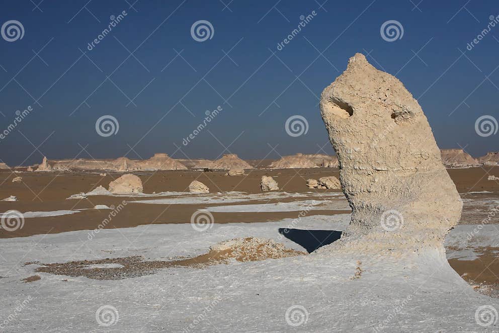 Weird white desert rocks stock photo. Image of trekking - 17159518