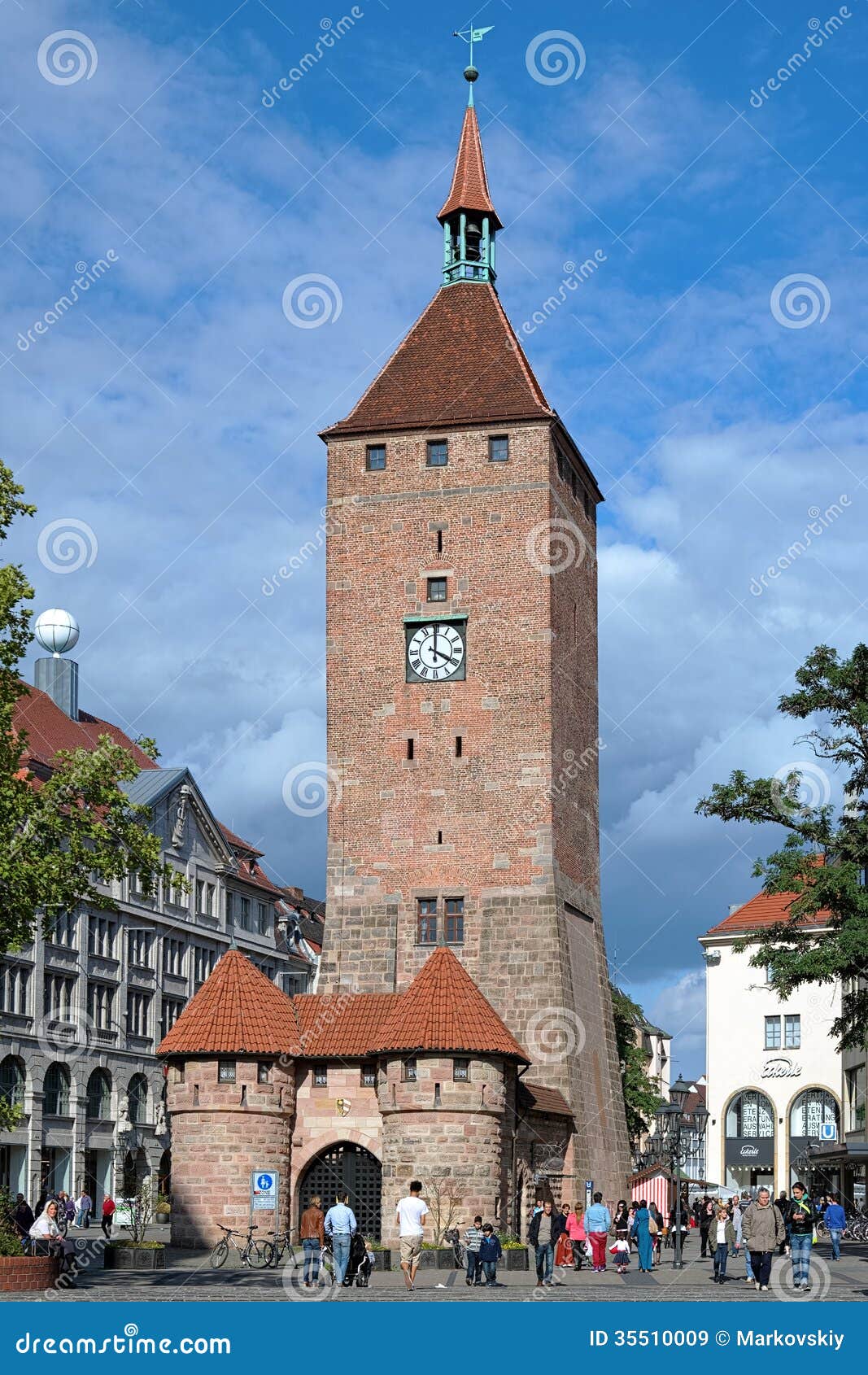 Weisser Turm in Nuremberg, Germany Editorial Stock Image - Image of ...