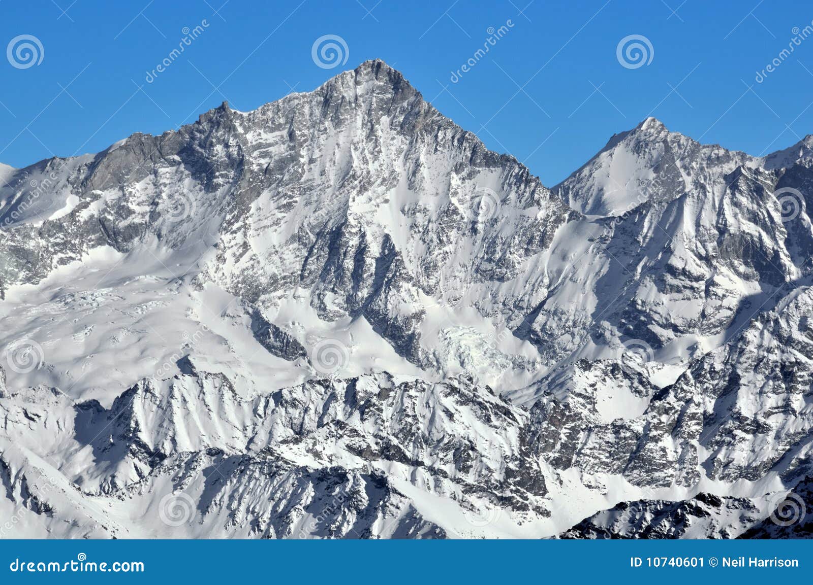 The Weisshorn stock image. Image of couloir, adventure - 10740601