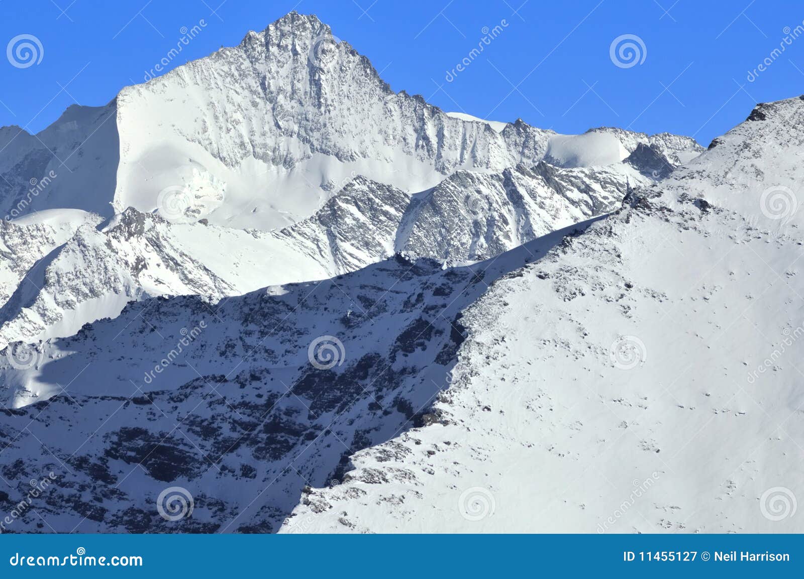 Weisshorn stock image. Image of alpine, ridge, winter - 11455127