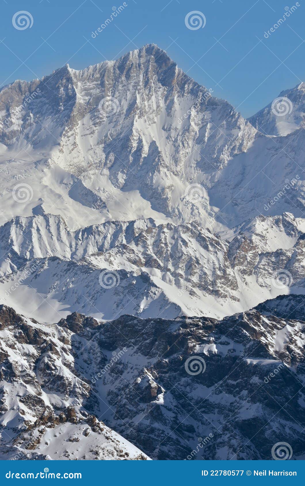 The Weisshorn stock image. Image of snow, ridge, scenery - 22780577