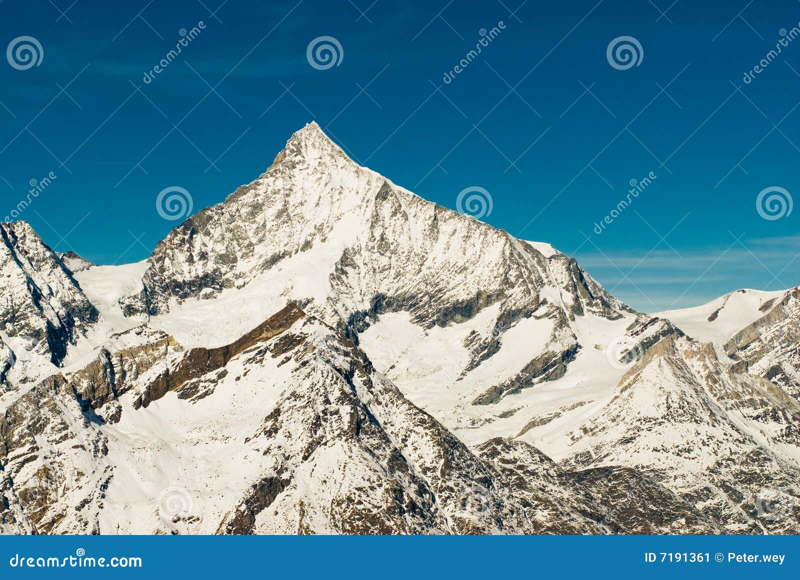 Weisshorn summit stock image. Image of high, glacier, mountain - 7191361