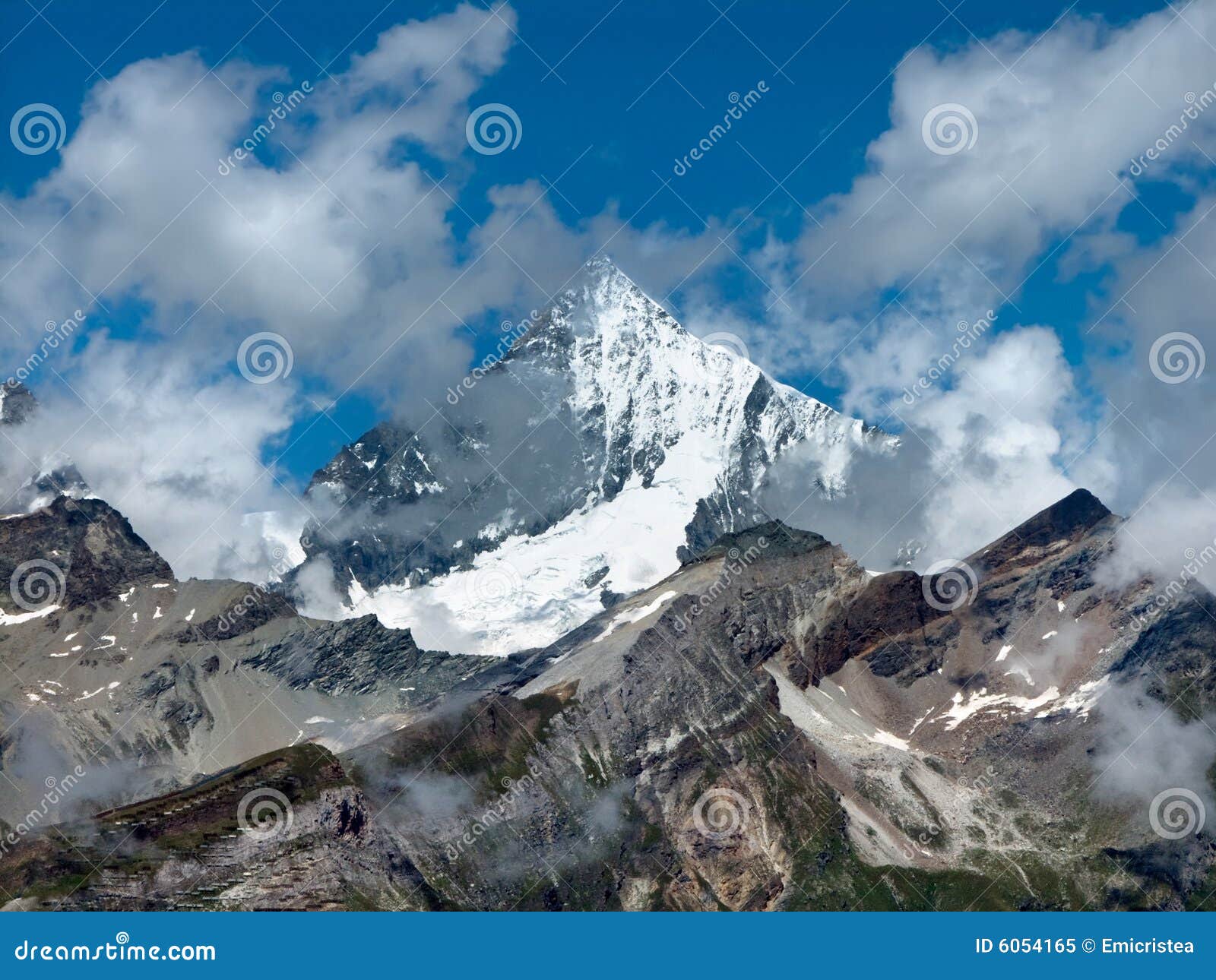 Weisshorn in Switzerland stock image. Image of alps, mountain - 6054165