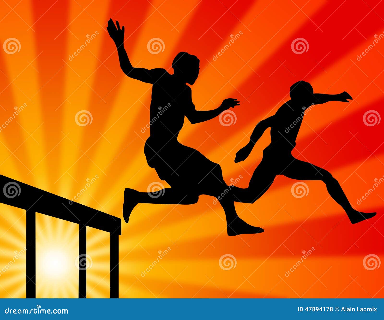 Weit springen stock abbildung. Illustration von sprung - 47894178