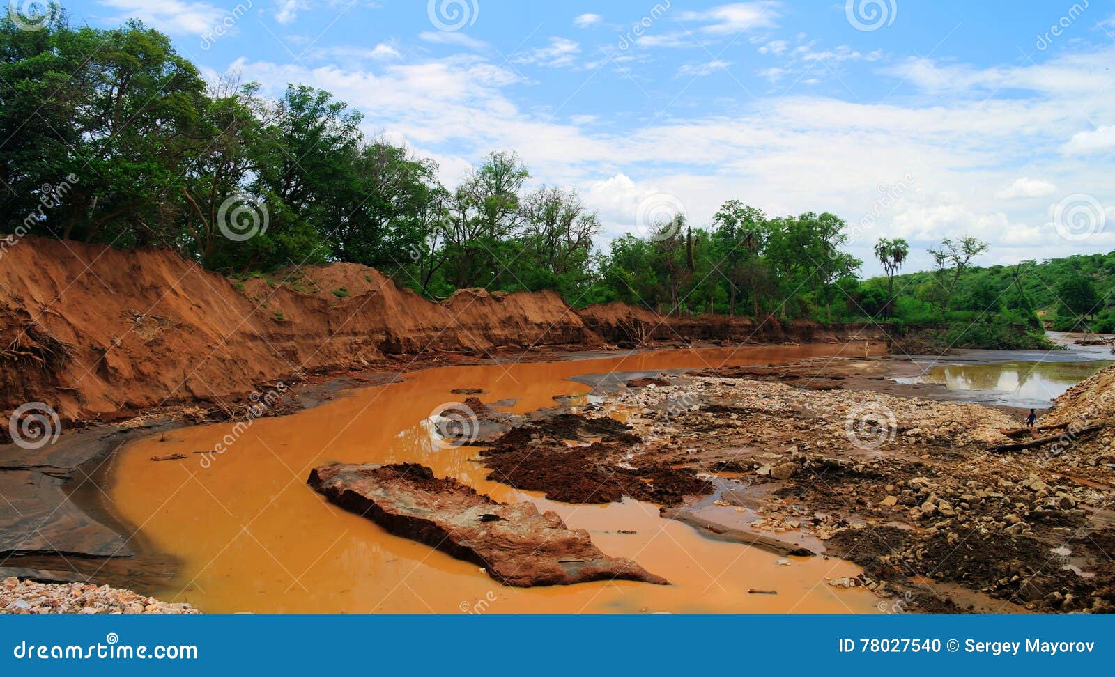 River Ethiopia Addis Ababa Raging Royalty-Free Stock Photo ...
