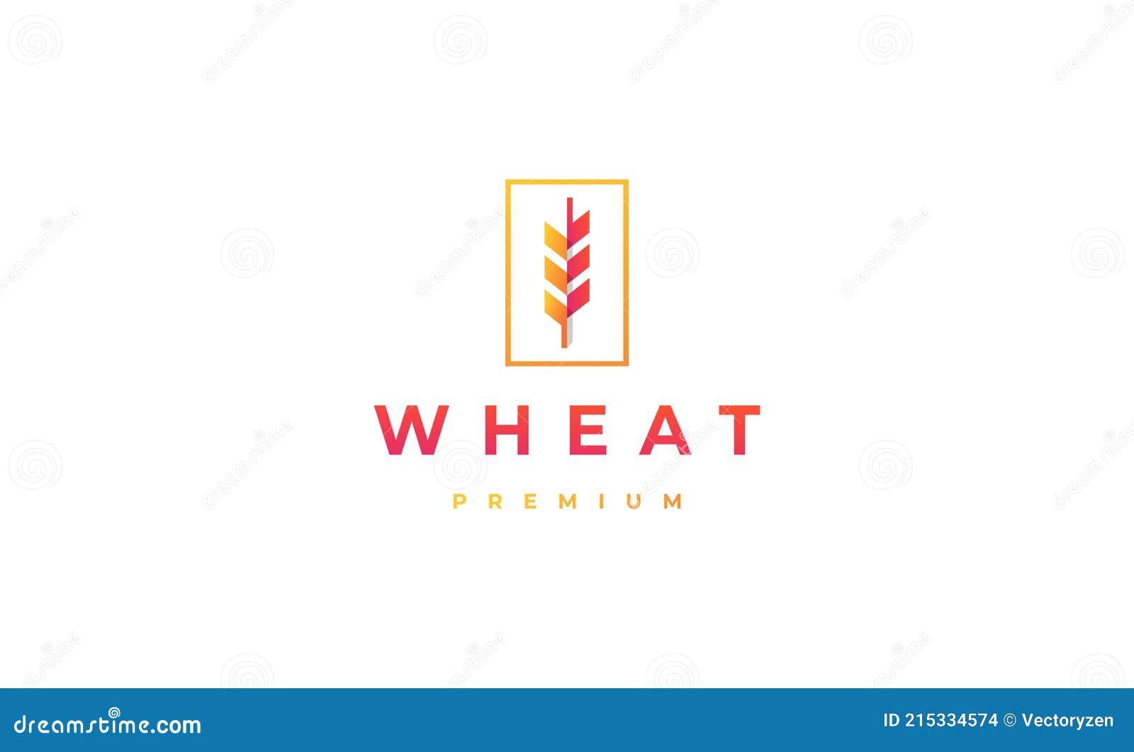 Weizen-Logo Minimale Design-Vektor-Illustration Vektor Abbildung ...
