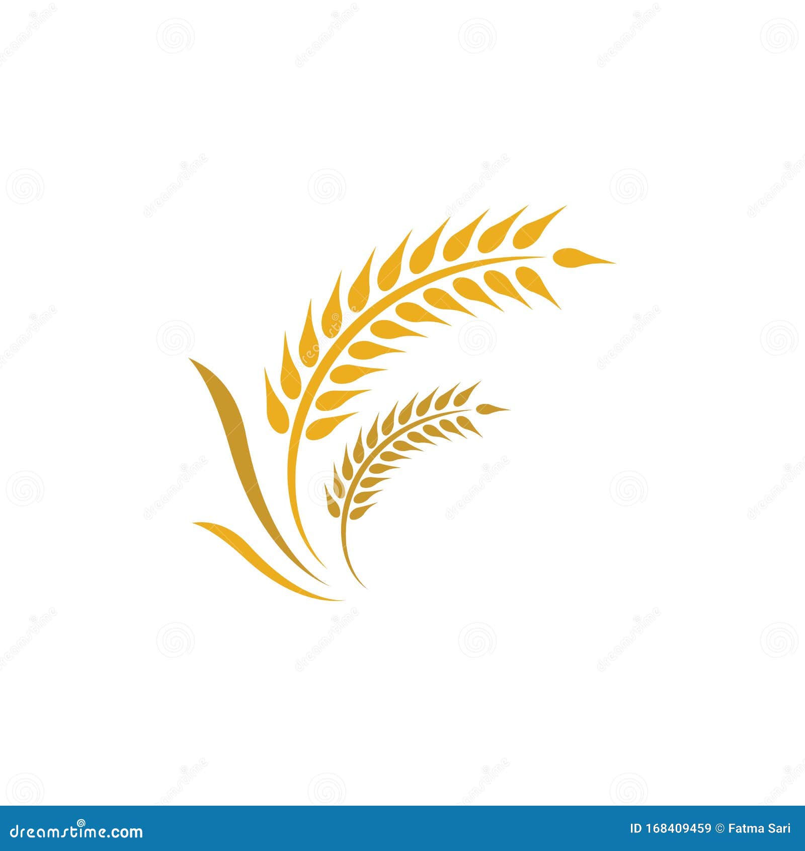 Weizen-Logo-Symbol vektor abbildung. Illustration von ernte - 168409459