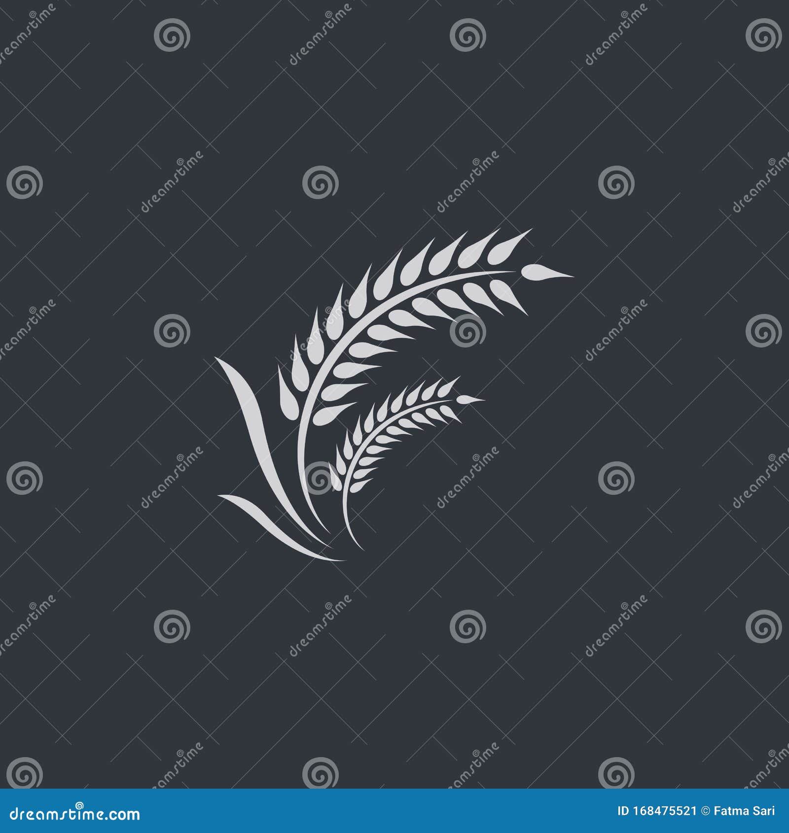 Weizen-Logo-Symbol vektor abbildung. Illustration von frisch - 168475521