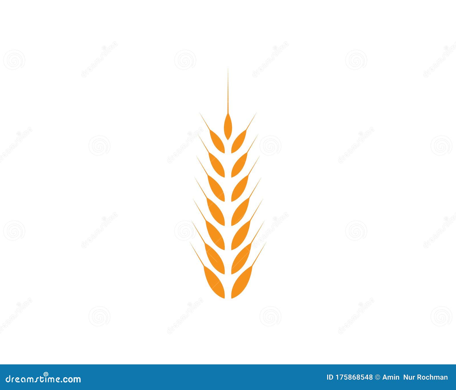 Weizen Logo Template-Vektor Vektor Abbildung - Illustration von trocken ...