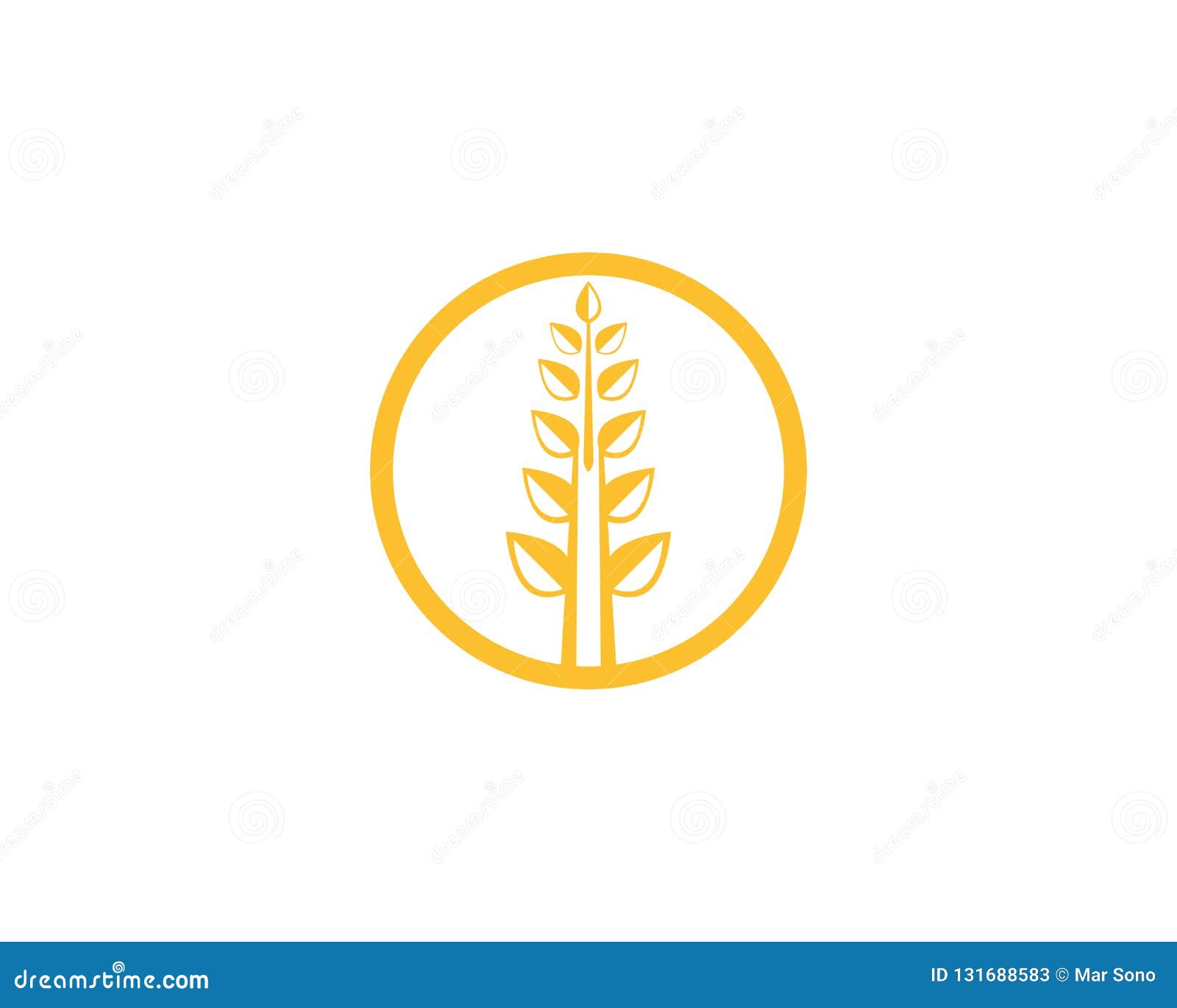 Weizen Logo Template-Vektoren Vektor Abbildung - Illustration von ...