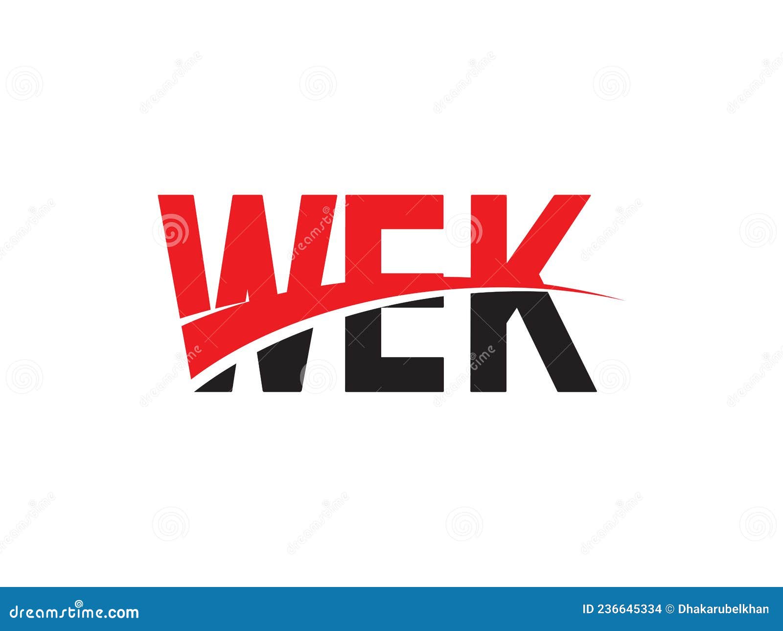 WEK Letter Initial Logo Design Vector Illustration Stock Vector ...