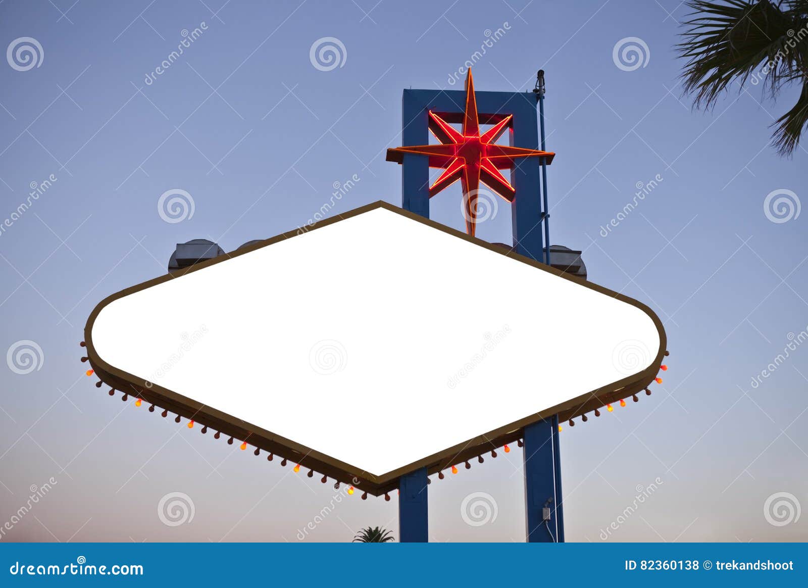 Wekcome To Las Vegas Sign Backside with Text Removed Stock Photo ...