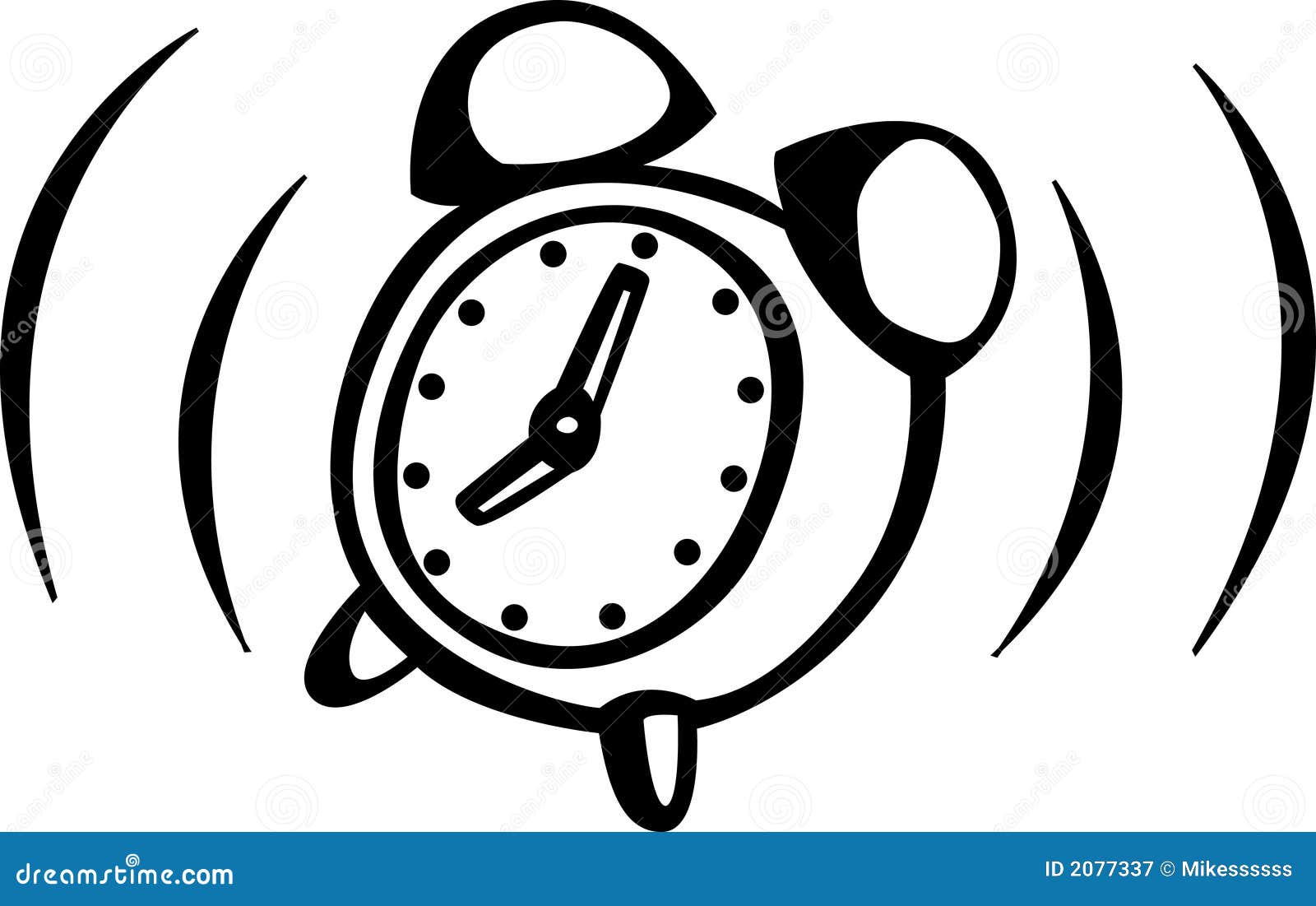 Wekker vector illustratie. Illustration of ring, vector - 2077337