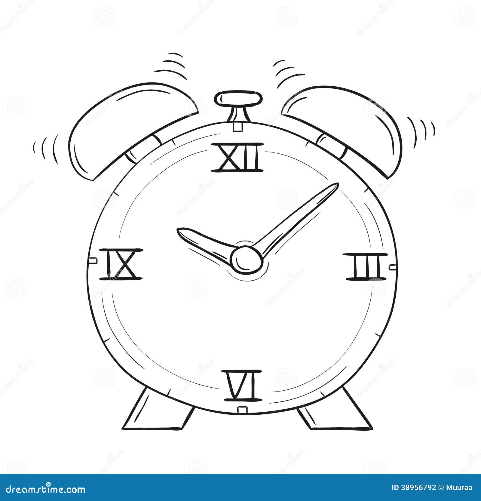 Wekker vector illustratie. Illustration of geïsoleerd - 38956792