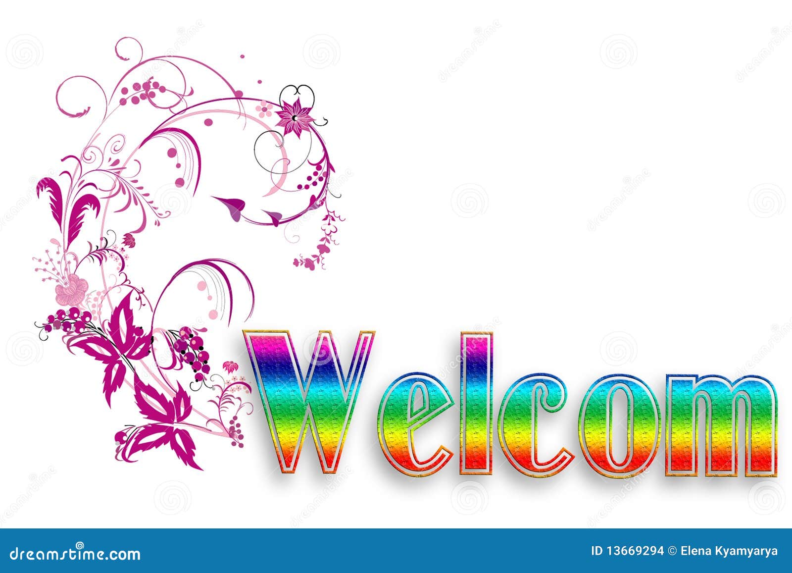 Welcom, ilustração ilustração stock. Ilustração de abertura - 13669294