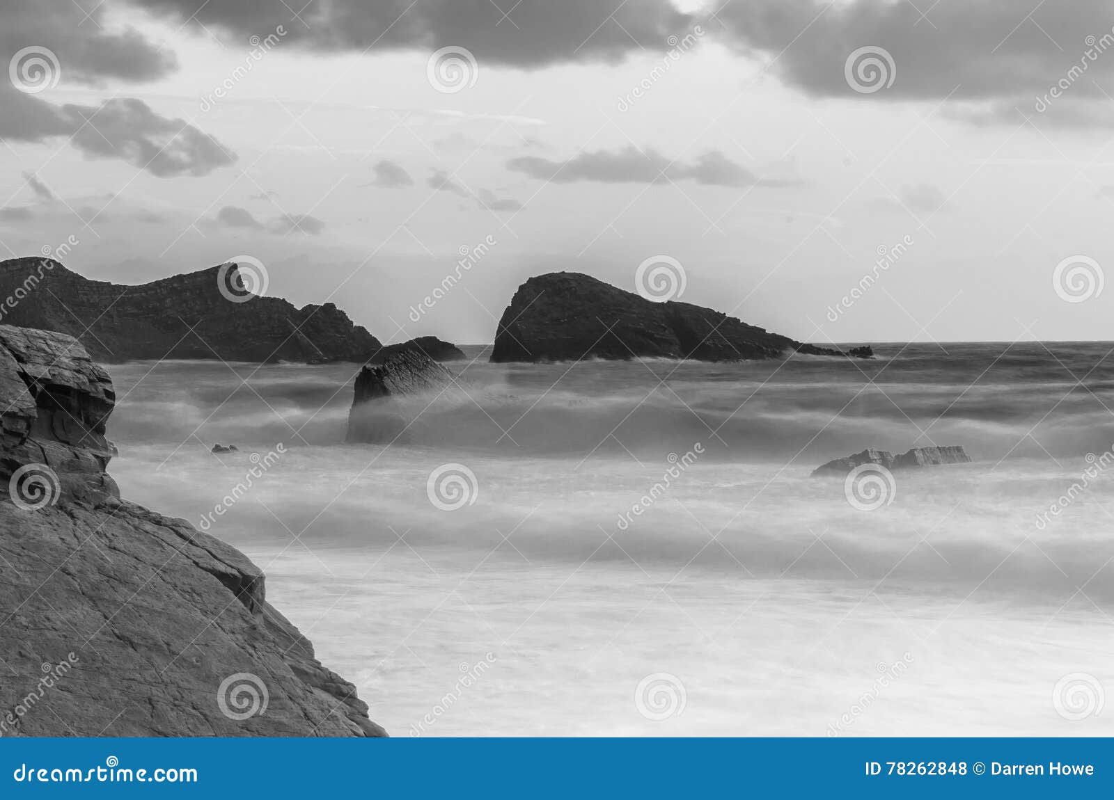 Welcombe Mouth Bay sunset stock photo. Image of foam - 78262848