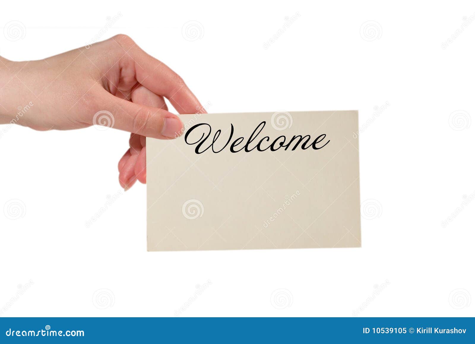 Welcome stock image. Image of human, communication, note - 10539105