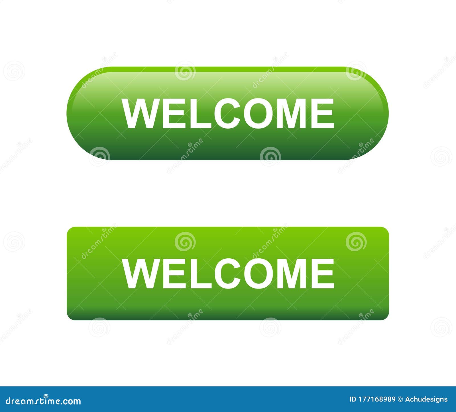 Welcome button stock vector. Illustration of communication - 177168989