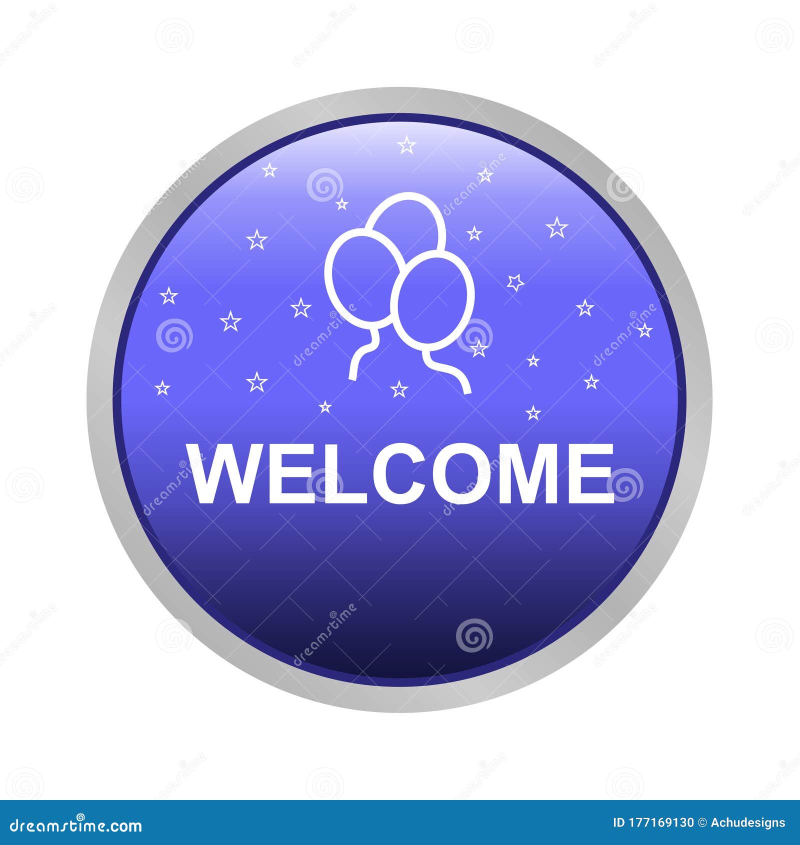 Welcome button stock vector. Illustration of business - 177169130