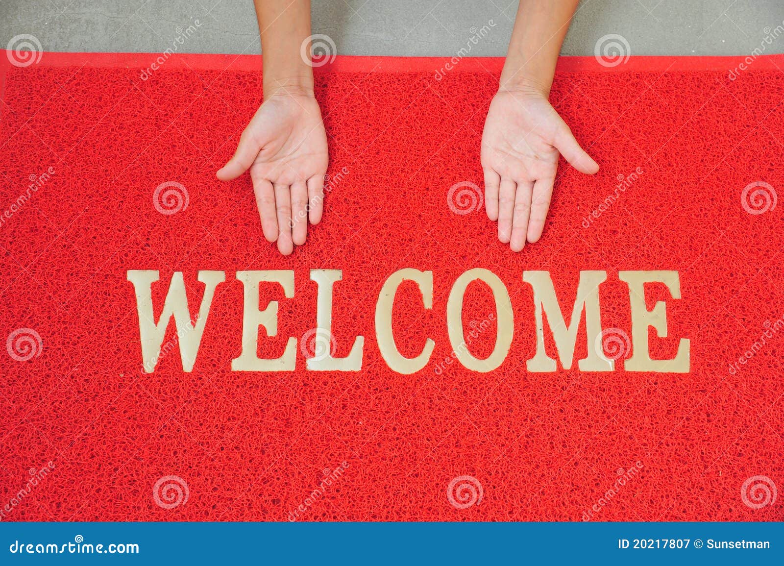 Welcome stock image. Image of doormat, doorway, front - 20217807