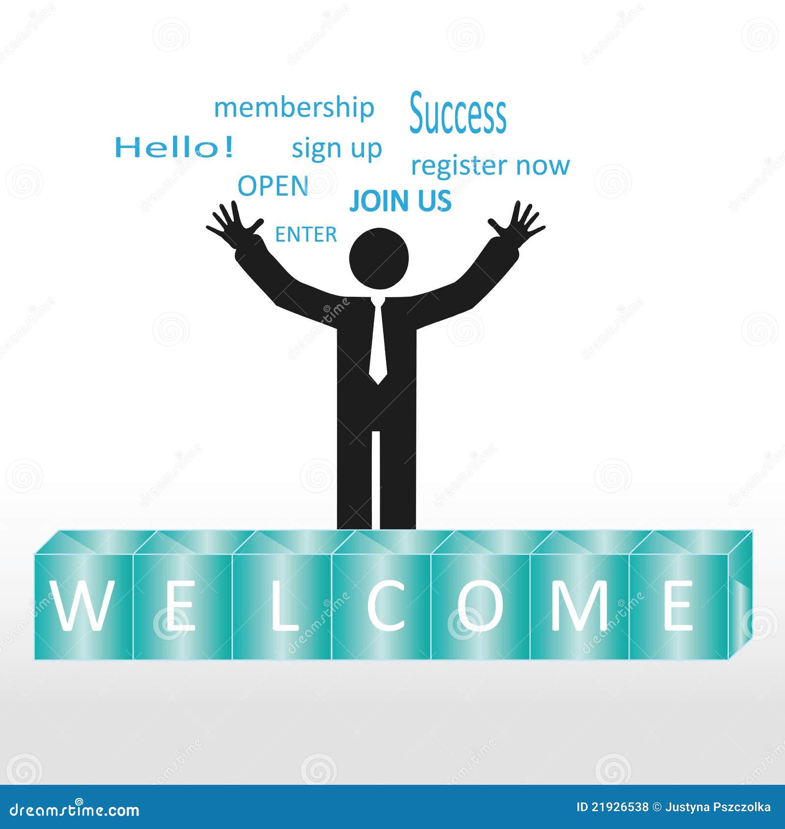 Welcome stock vector. Illustration of icon, open, admission - 21926538