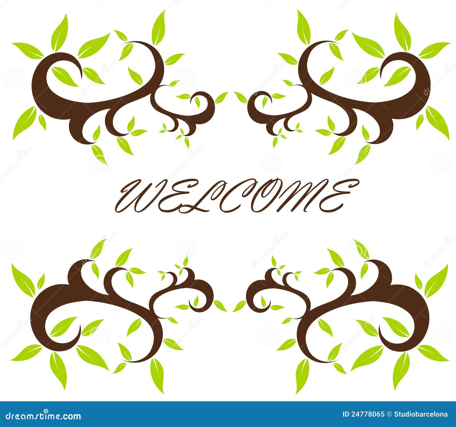 Welcome stock vector. Illustration of fancy, banner, greeting - 24778065