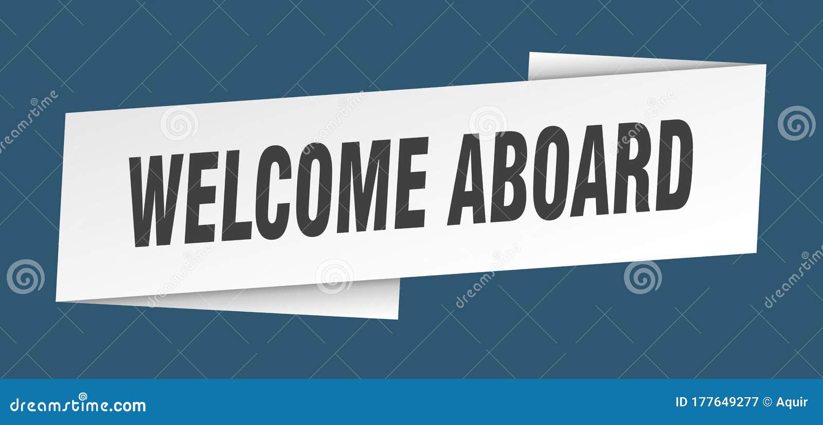 Welcome Aboard Banner Template. Welcome Aboard Ribbon Label Stock ...