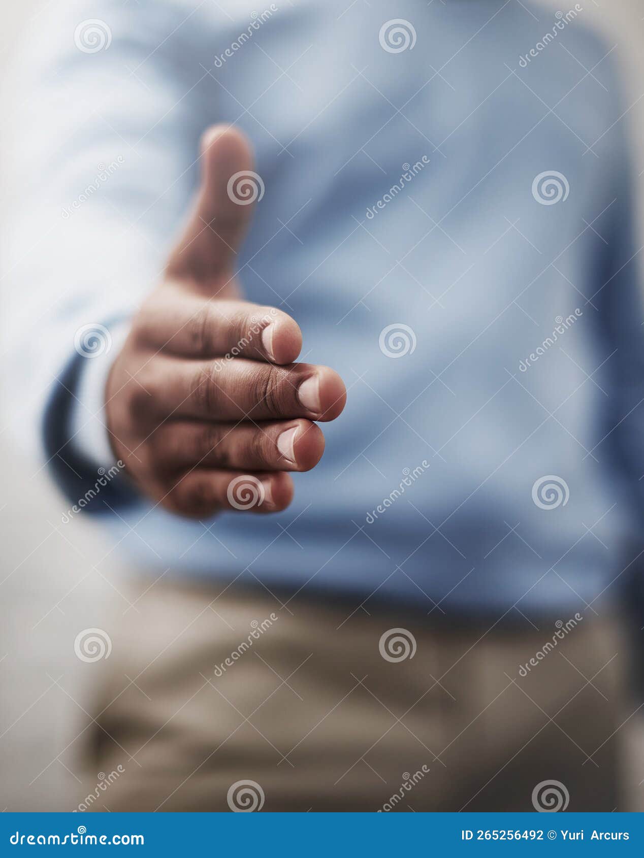 Welcome Aboard. a Businessman Extending His Arm for a Handshake. Stock ...